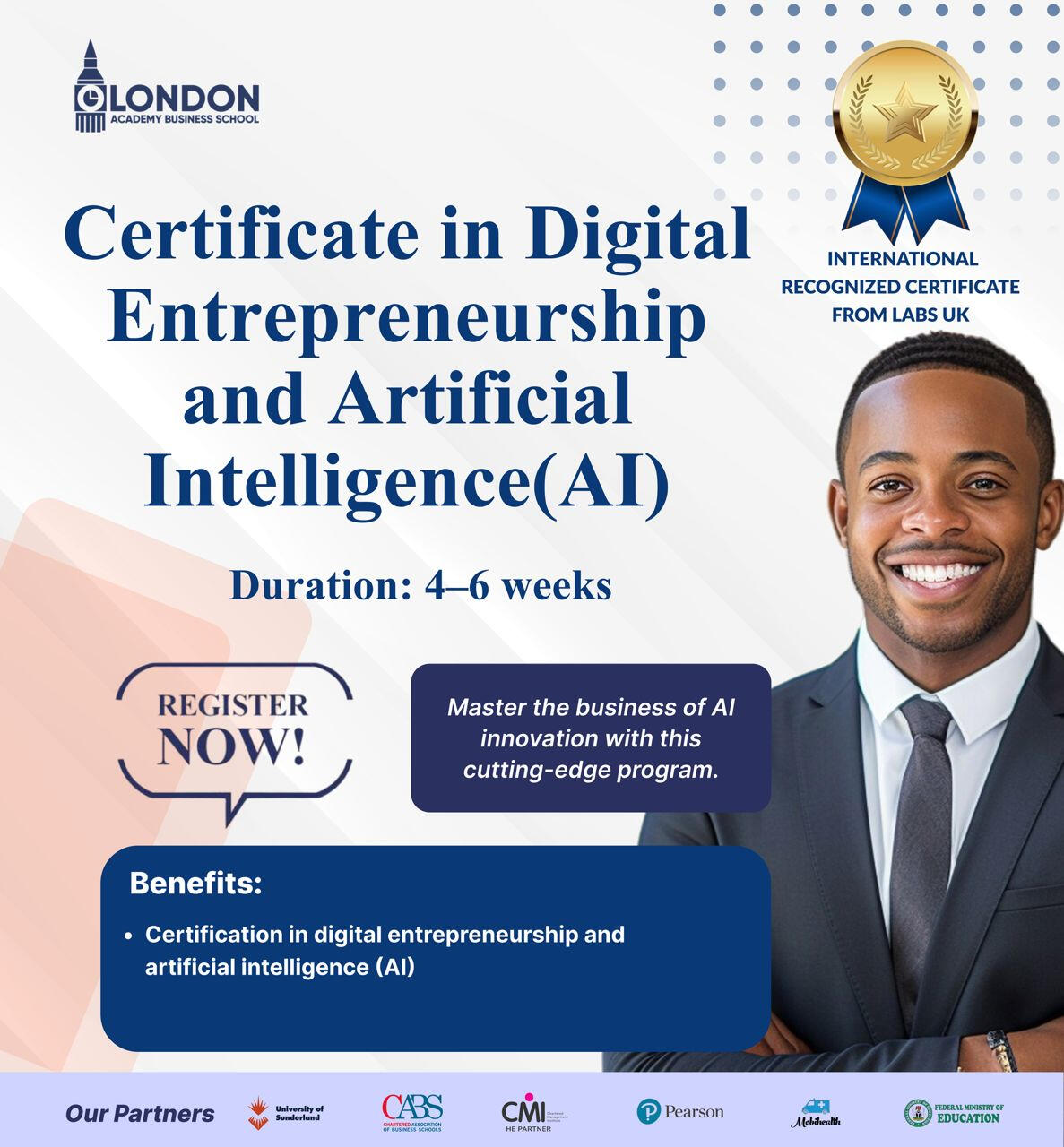 Executive Diploma in Artificial Intelligence & Digital Ventures by LAB's